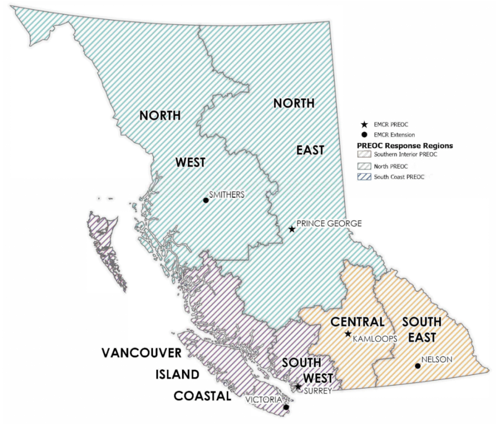 EMCR Regional Structure | PERCS
